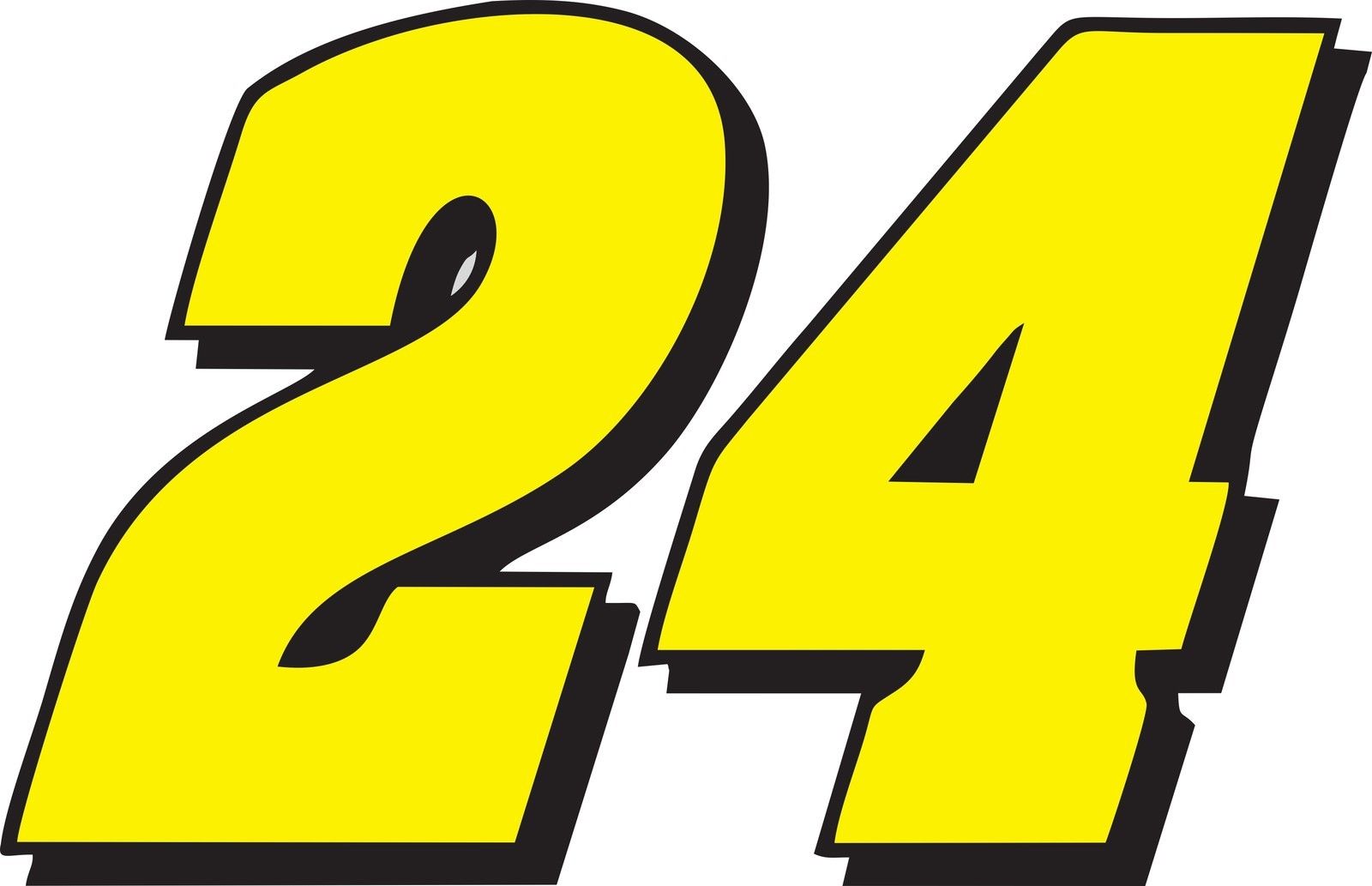 24 Jeff Gordon vinyl sticker printed vinyl decal - AG Design
