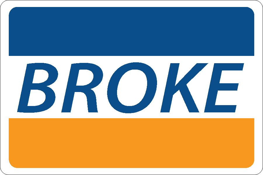 BROKE VISA Funny vinyl sticker printed vinyl decal - AG Design