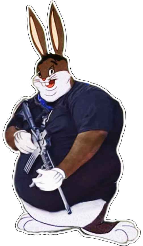 Chungus Bunnies Cartoon vinyl sticker printed vinyl decal - AG Design