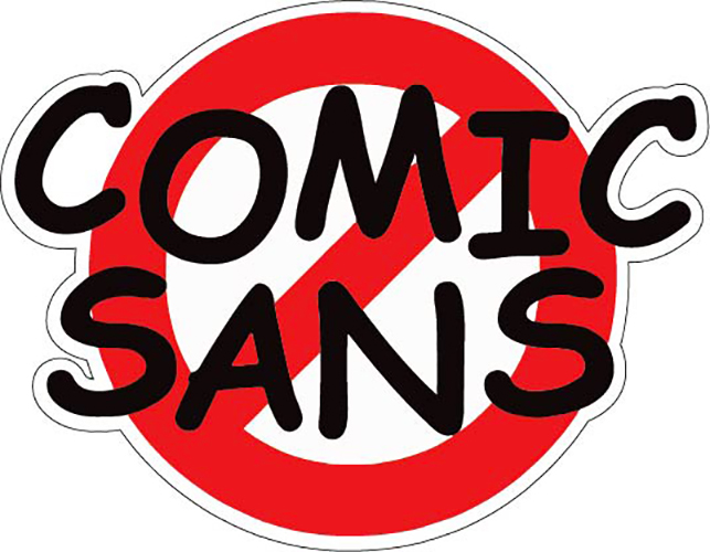 Comic Sans Font Meme vinyl sticker printed vinyl decal - AG Design