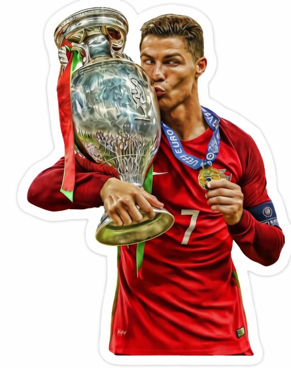Cristiano Ronaldo Portugal CR 7 vinyl sticker/ printed decal / label
