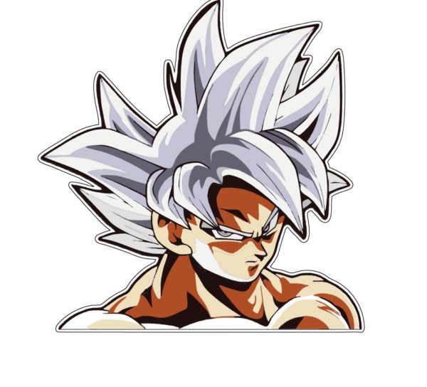 Dragon Ball Z Goku Mastered Ultra Instinct vinyl sticker printed vinyl ...
