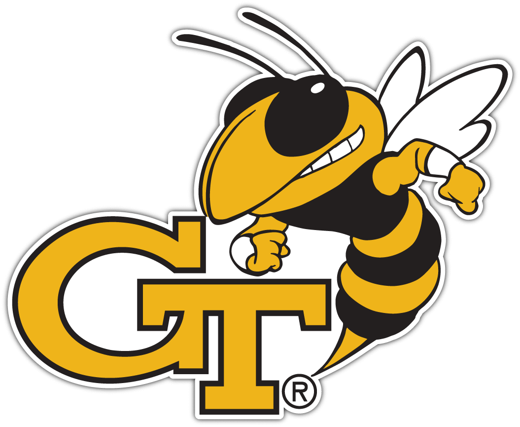 Georgia Tech Yellow Jackets 2 NCAA Logo vinyl sticker printed vinyl ...