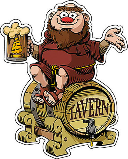 Jolly Friar Tucks Logo Home sticker printed vinyl decal - AG Design