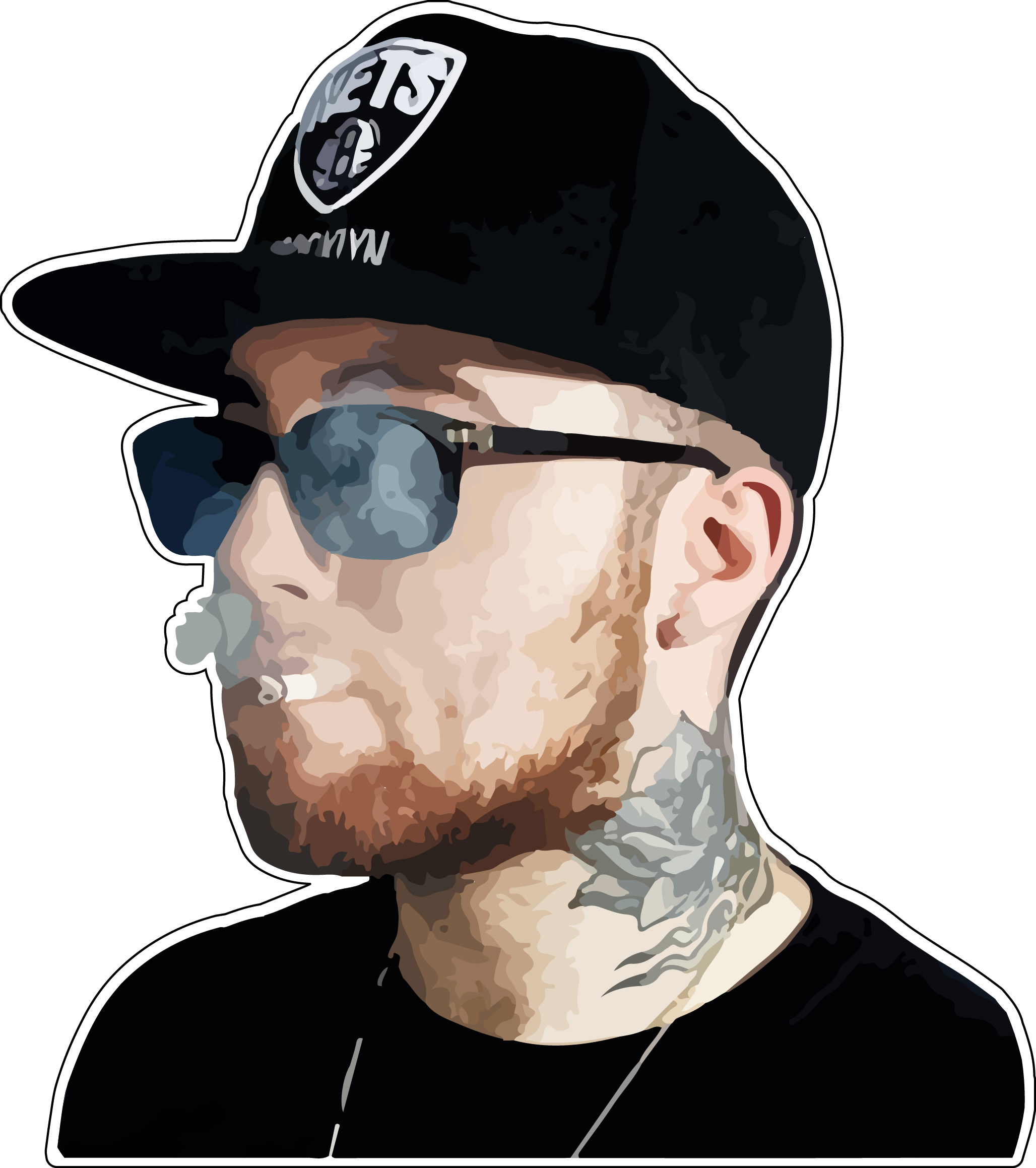 Mac Miller Rapper Smoke Cigarette vinyl sticker printed vinyl decal ...