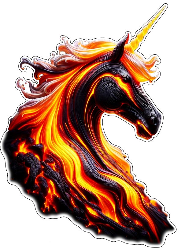 Fire Horse Logo vinyl sticker /printed decal /label /autocollant poster